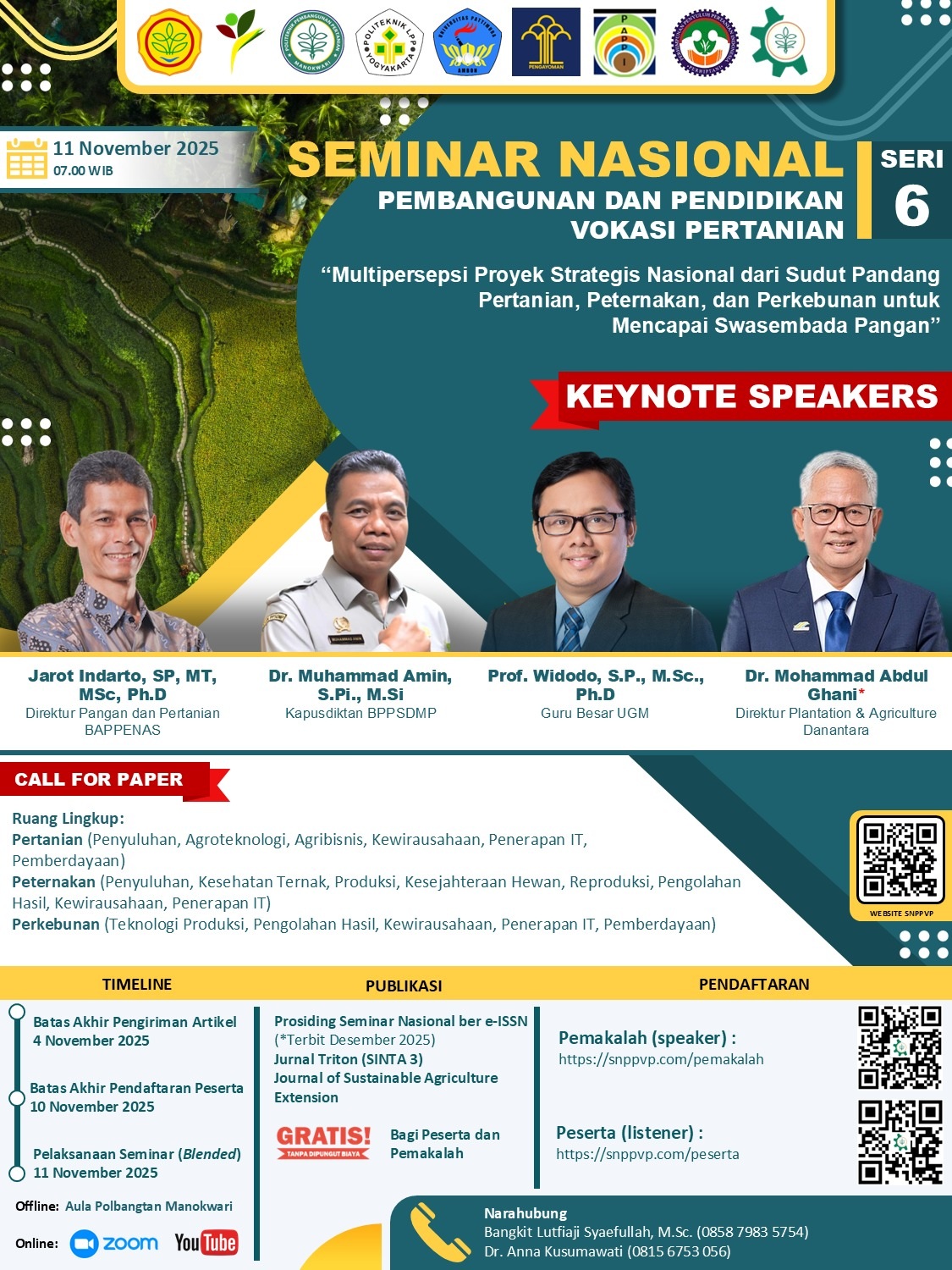 Prosiding Seminar Nasional Pembangunan dan Pendidikan Vokasi Pertanian
